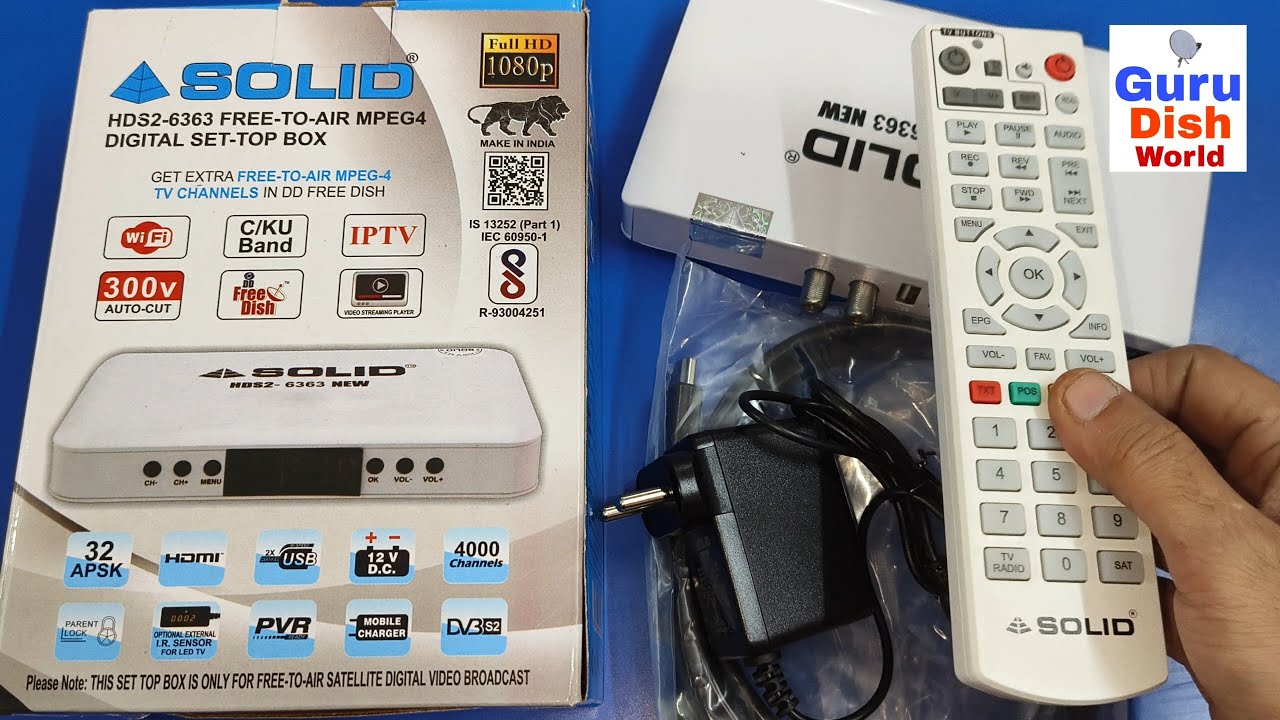 Solid HDS2-6363 new || solid 6363 set top box || solidsettopbox - YouTube