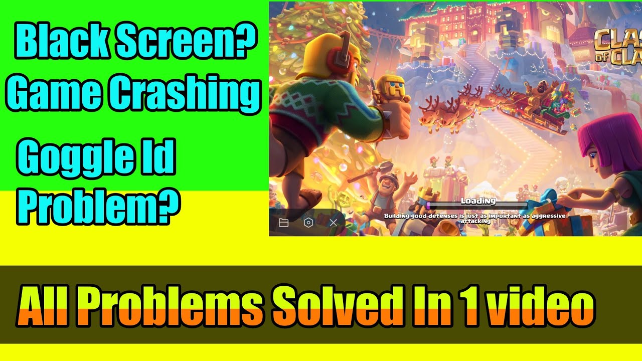 Coc black Screen Problem Solved| Coc game Crashing | Coc Game Crash ...
