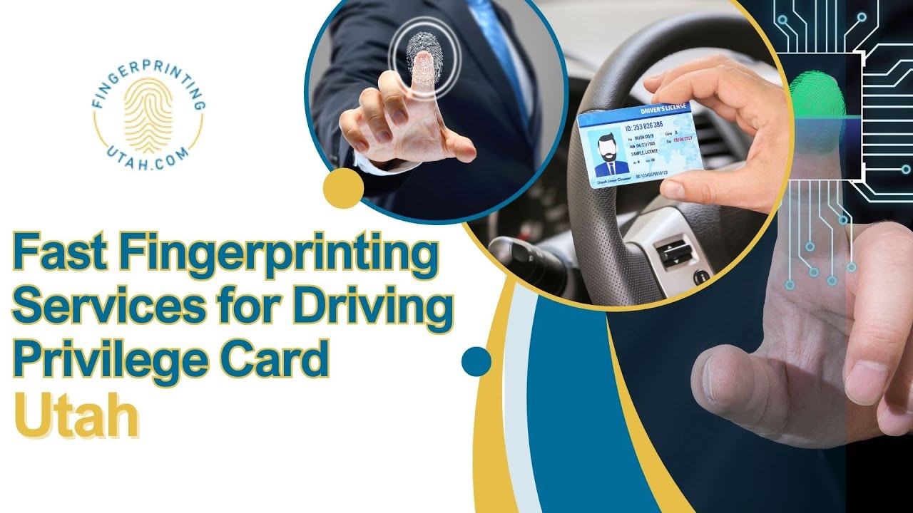 Fast Fingerprinting Services For Driving Privilege Card Utah - YouTube