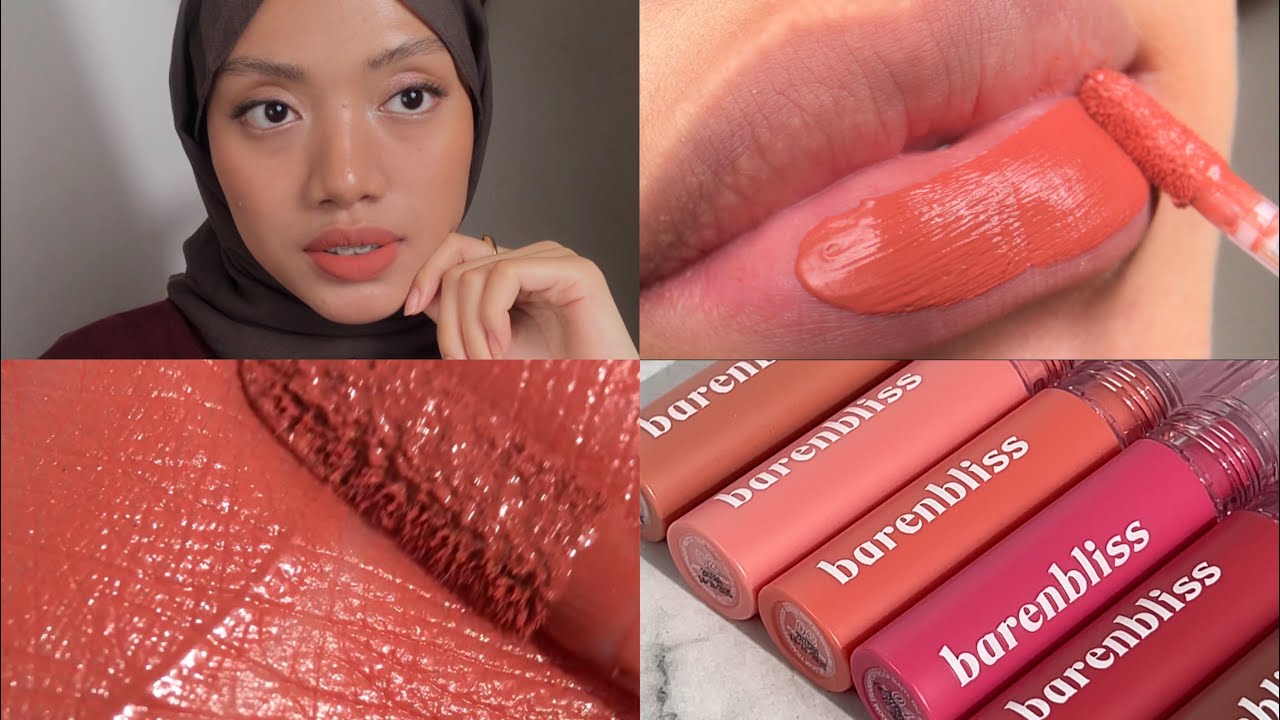 Swatch & Review : BarenBliss Full Bloom Transferproof Matte Tint - YouTube