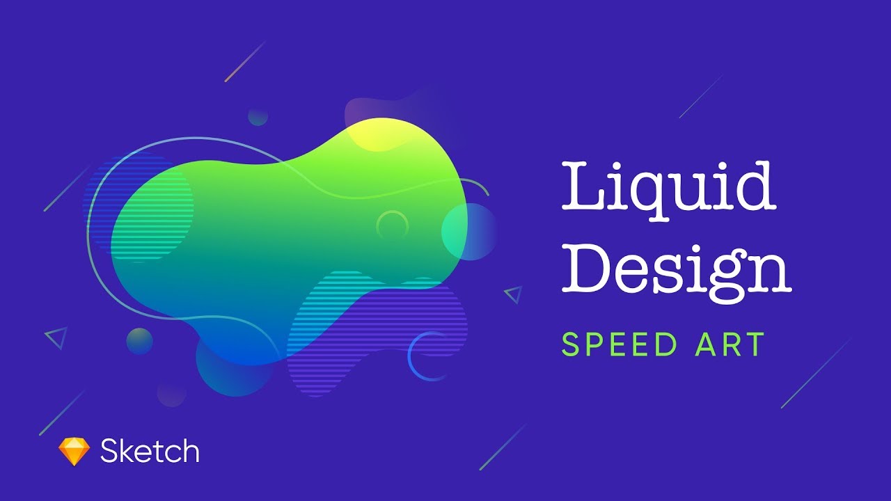 Liquid Illustration - Speed art | Sketch app - YouTube