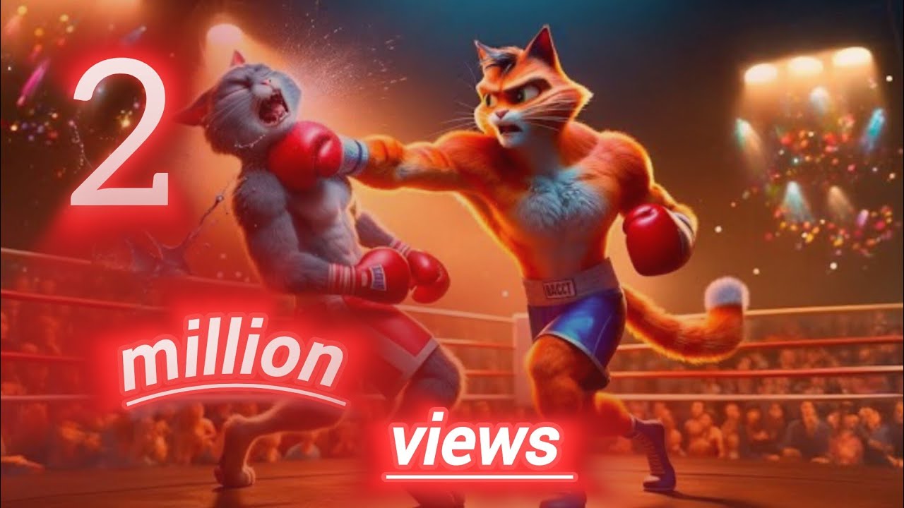 Revenge Cat boxing Cat vs tiger.cat fight fight for daddy + ginger cat ...