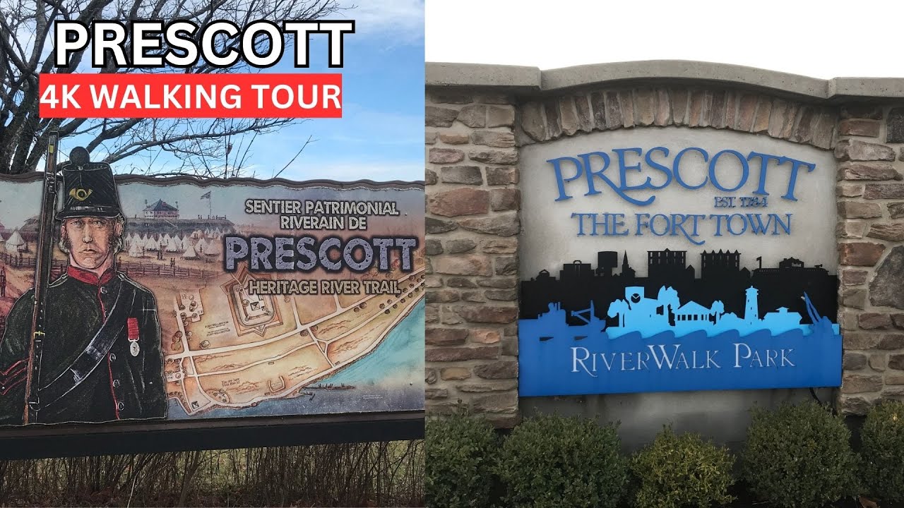 Prescott Ontario Canada Downtown Walking Tour | Walking Downtown ...