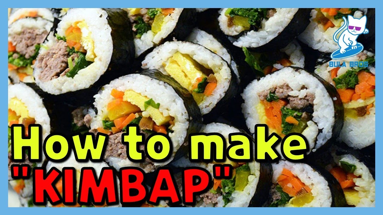HOW TO EASILY MAKE KIMBAP!! - YouTube