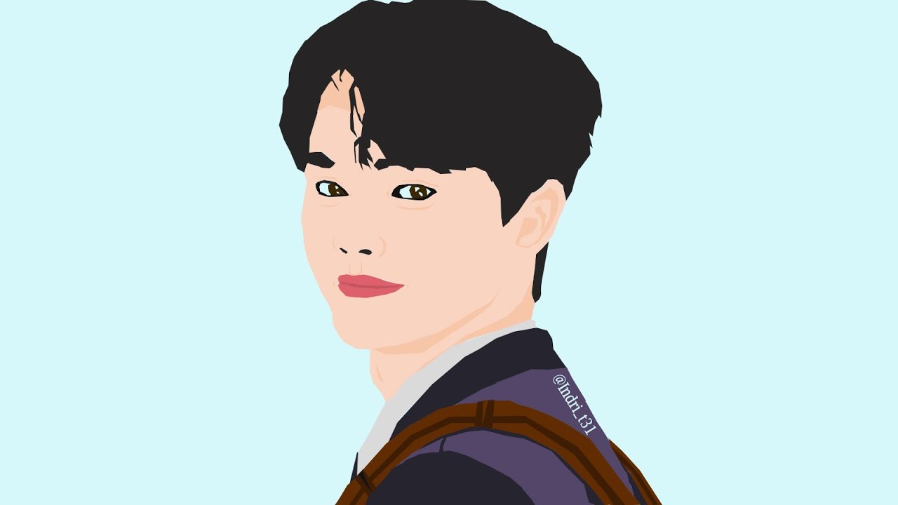 Korean male actor cartoon photoshop animation #1 - YouTube