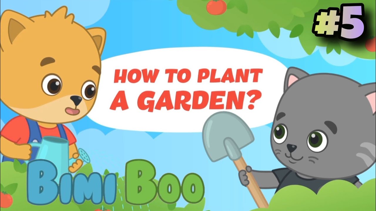 Bimi Boo Games & Cartoons : How to Plant a Garden ?? 🎍🎍👩🏻‍🌾🏡 - YouTube