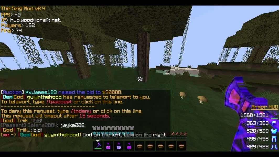 How to teleport trick in Minecraft (Tpa trick) - YouTube