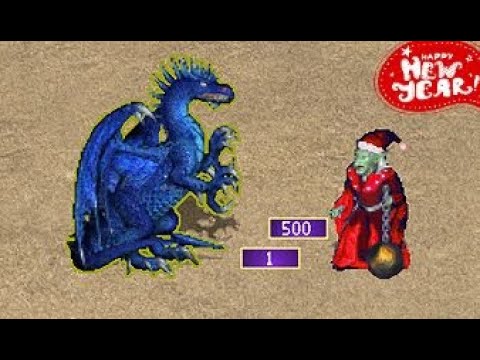 HEROES 3 - 1 AZURE DRAGON vs 500 GRANDMASTER GREMLINS - YouTube
