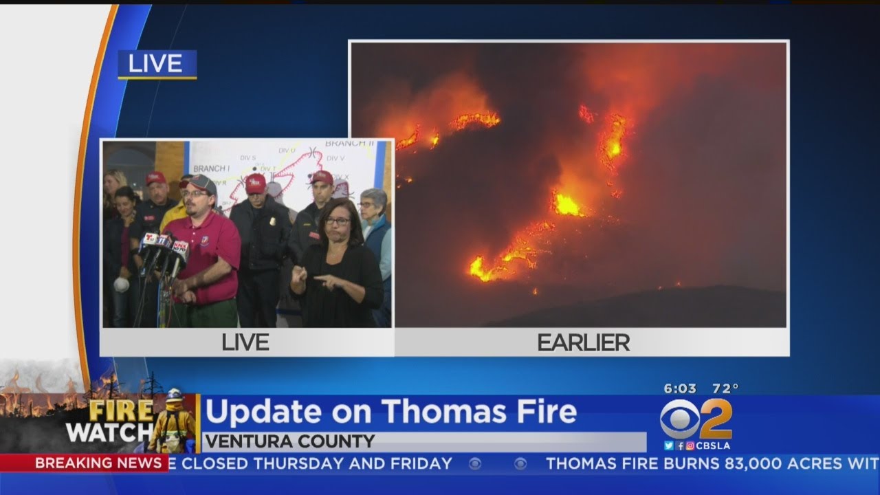 Crews Getting Handle On Thomas Fire But Challenges Await - YouTube