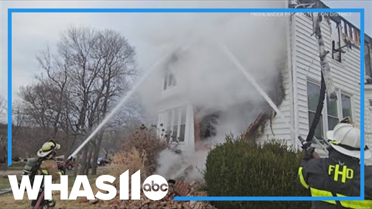 Firefighter injured after house fire in southern Indiana - YouTube
