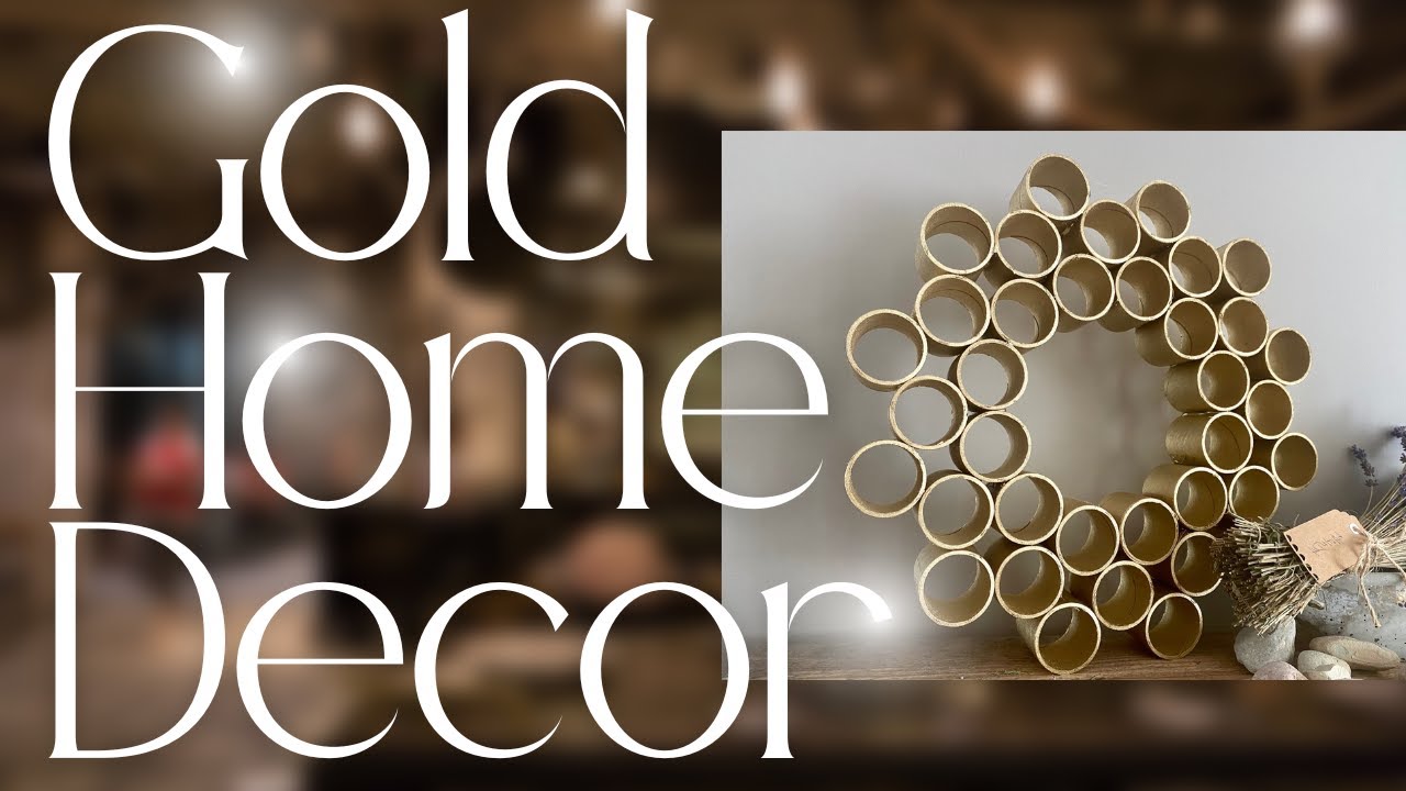 DIY Easy GOLD Cardboard Home Decor | How To Make Decor From Cardboard ...