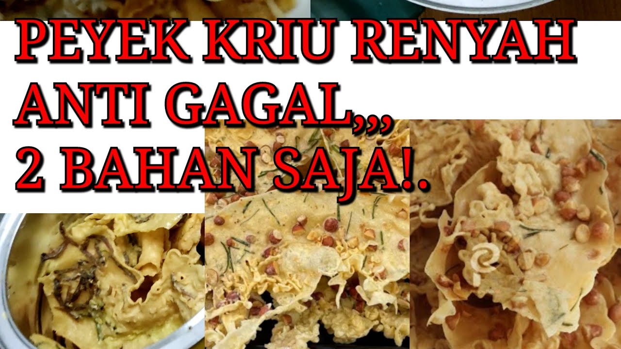 PEYEK RENYAH & KRIUK.!! 1 MENIT KOCOKAN LANGSUNG JADI ADONAN - YouTube