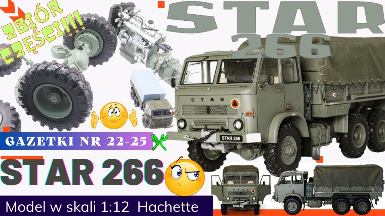 STAR 266 w skali 1:12- budowa modelu od Hachette - Gazetki 22-25 - YouTube