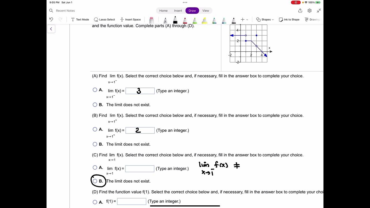 Example 3: Introduction to limits - YouTube