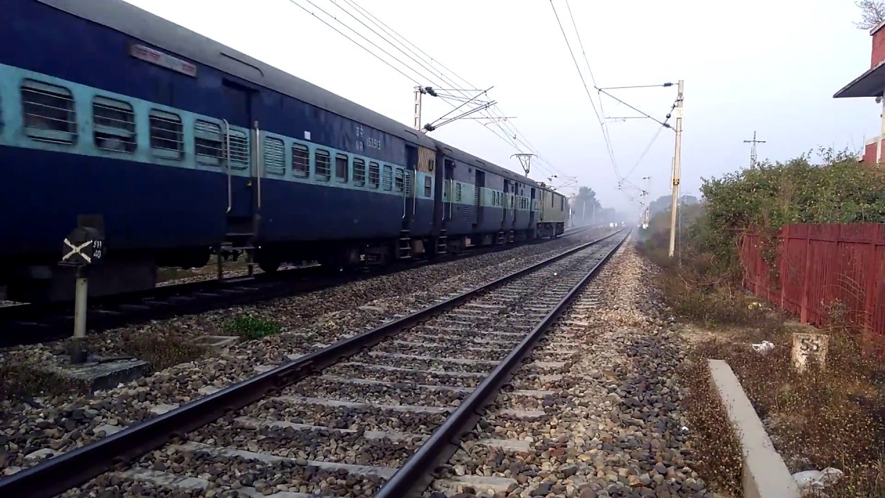 POOJA EXPRESS 12413 AJMER TO JAMMU TAWI RUNNING IN HIGH SPEED WITH ...