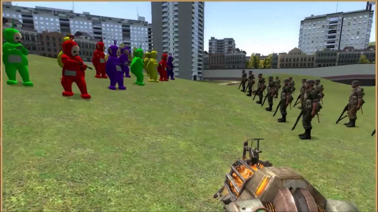 Garry's Mod Battle! Nazis vs Teletubbies! - YouTube