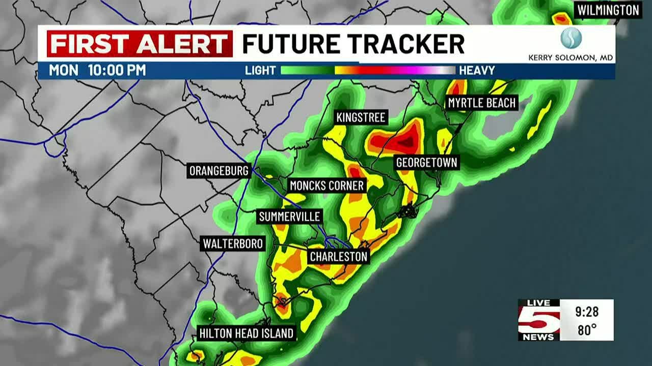 VIDEO: LIVE 5 ALERT DESK: Storm chances increase for Lowcountry for ...