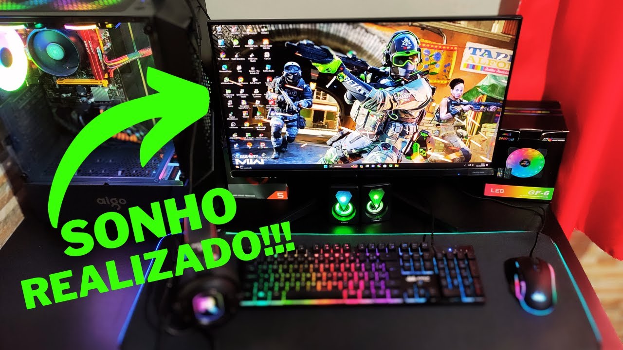 MOSTRANDO O MEU SETUP HUMILDE 2023! - YouTube
