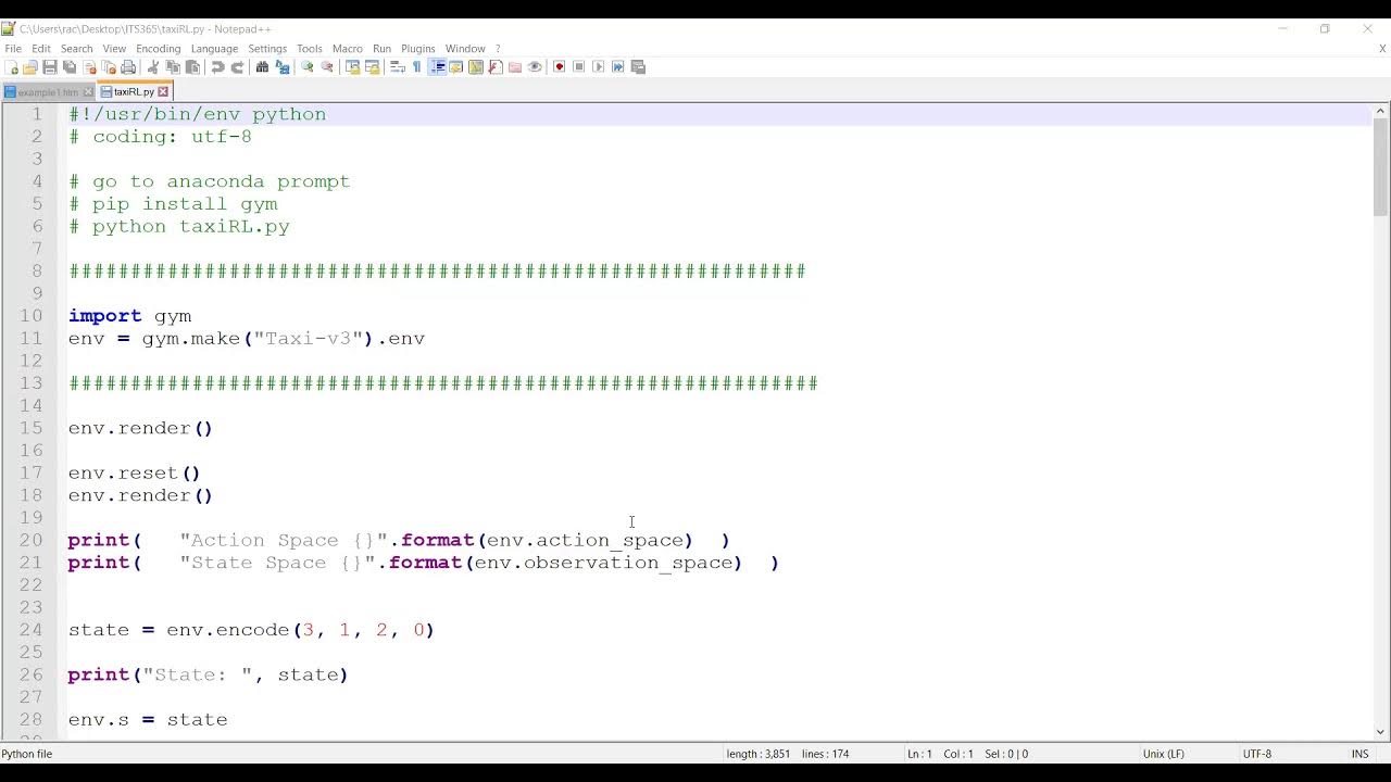ITS 365 - Reinforcement Learning, Q-Learning, and the Bellman Equation ...