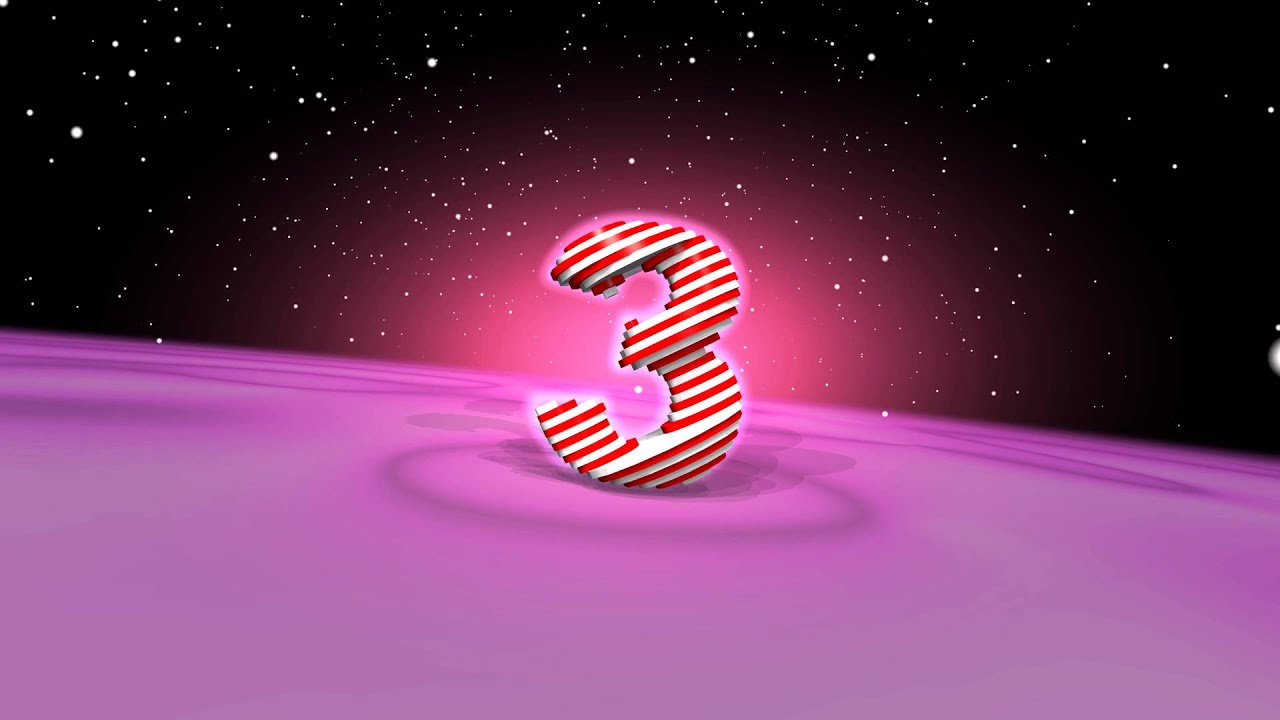 4K Candy Styled Numbers Countdown Animation - YouTube
