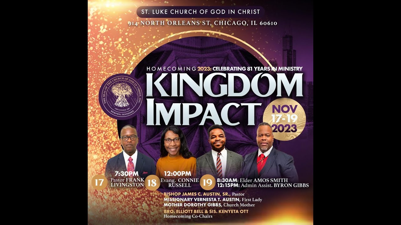 KINGDOM IMPACT: Homecoming 2023 Celebrating 81 Years in Ministry - YouTube