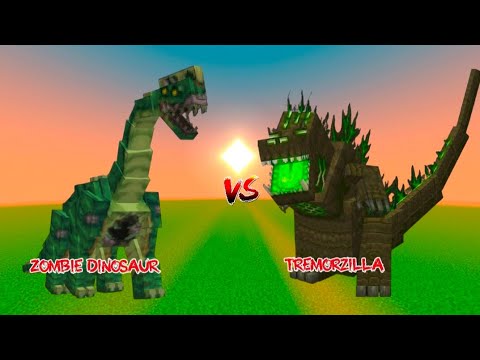 Zombifaurus VS Tremorzilla | Minecraft java mob battle | epic mob fight ...