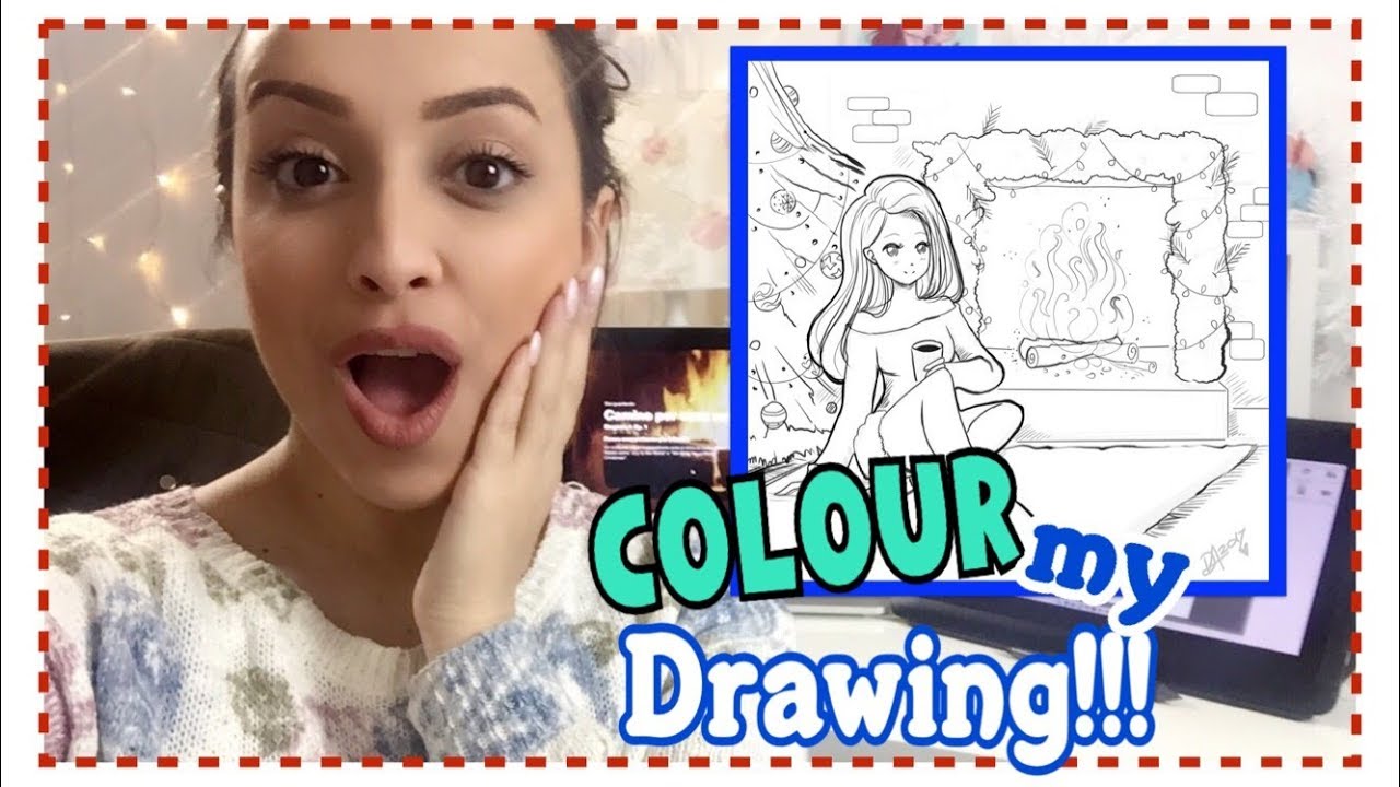 🎄YOU CAN COLOR MY DRAWING!!!!🎄 - YouTube