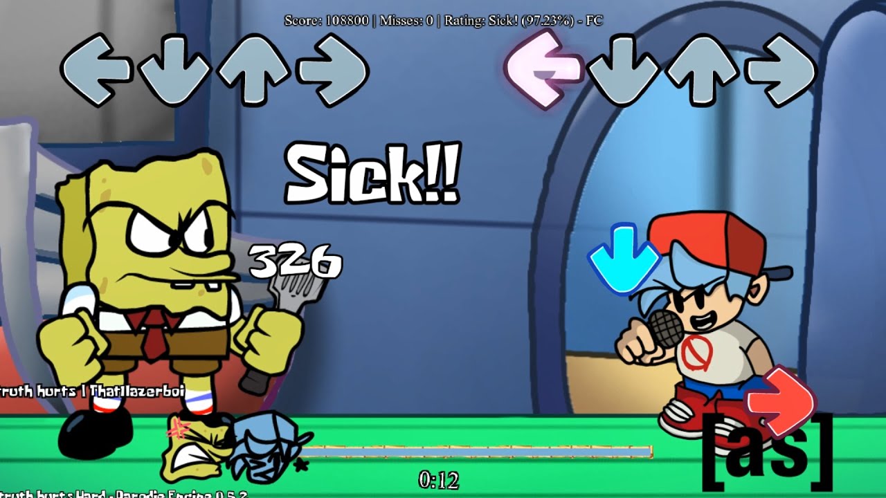 FNF: VS Spongebob Parodies V2 [Song: truth hurts] Friday Night Funkin ...