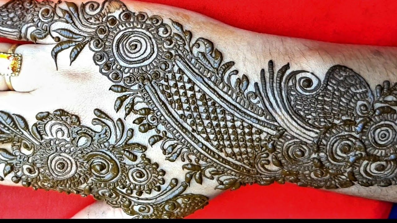 ||Simple And Easy Mehndi Design||floral mehndi design//easy Gulf mehndi ...