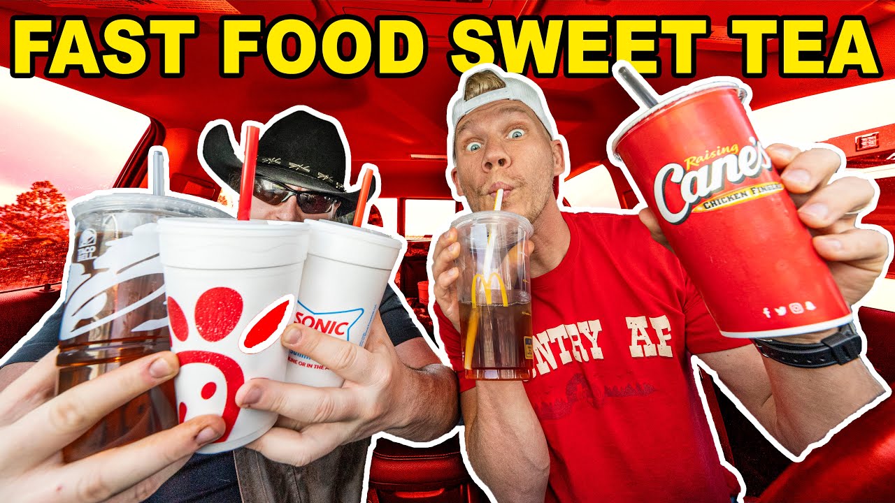 Fast Food SWEET TEA Taste Test - YouTube