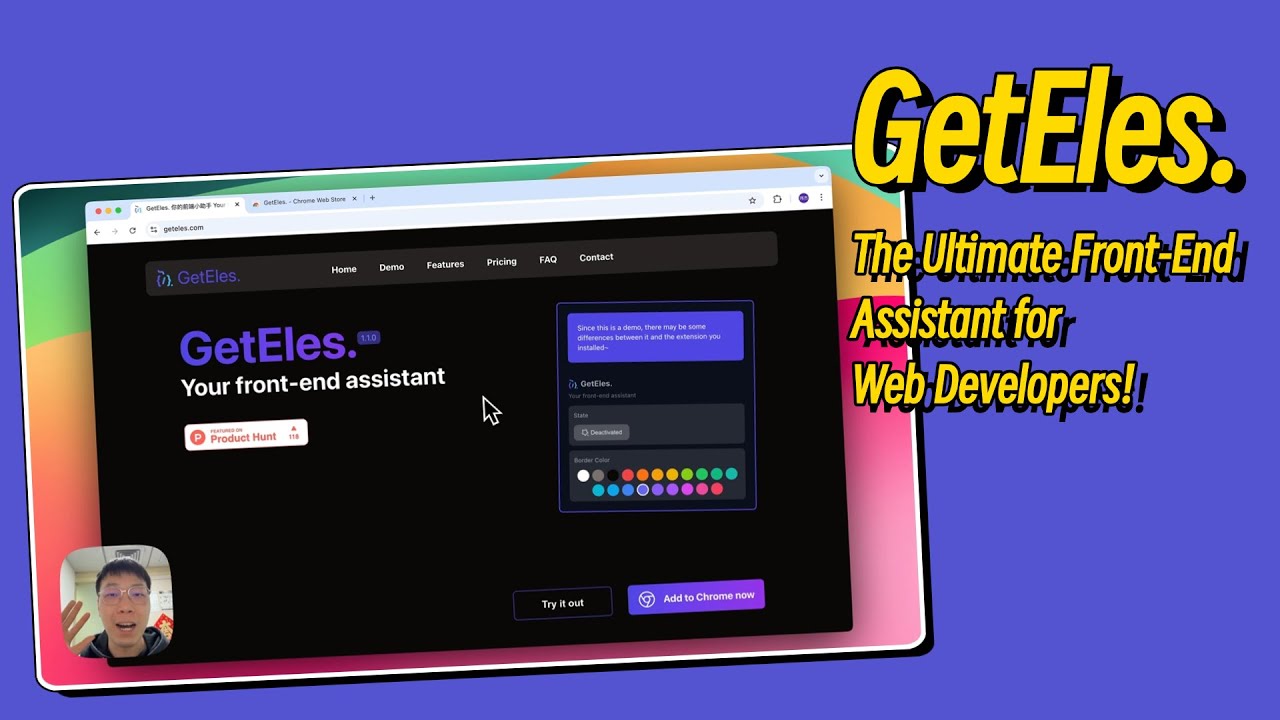 GetEles: The Ultimate Front-End Assistant for Web Developers! - YouTube