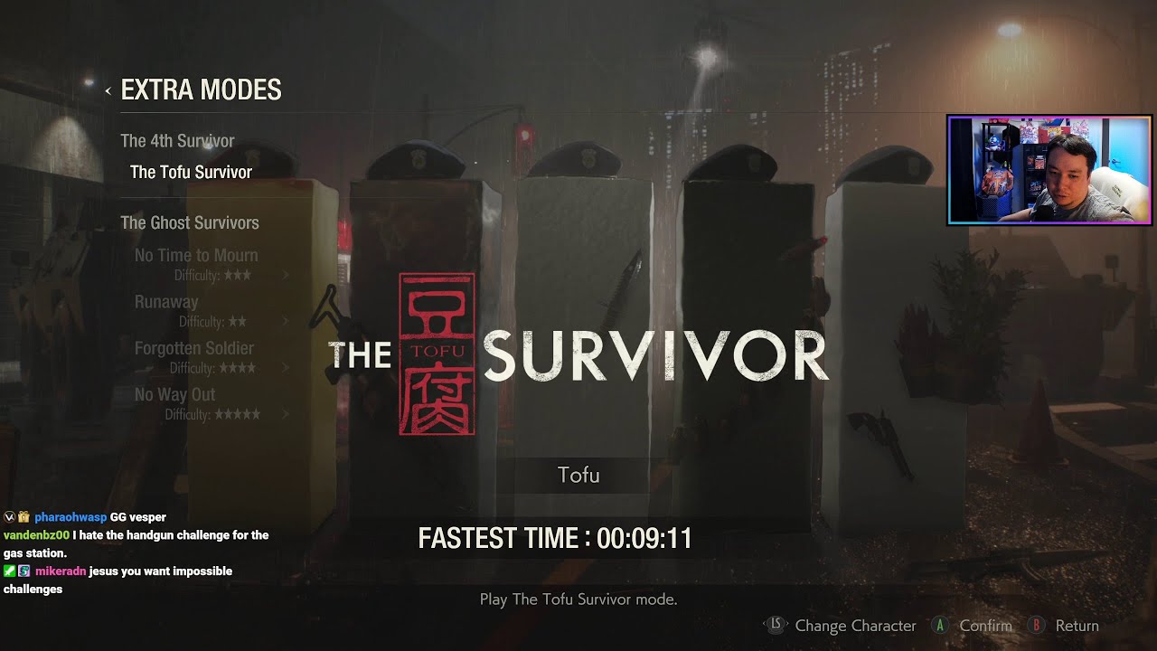 Resident Evil 2 Remake! The Tofu Survivor Mode, All Clear - PC - YouTube