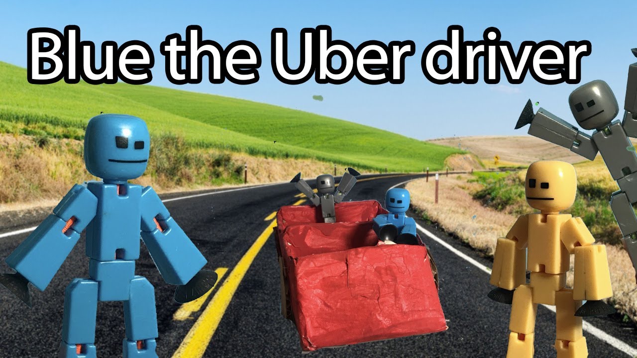 Blue the Uber driver #stikbot #klikbot - YouTube