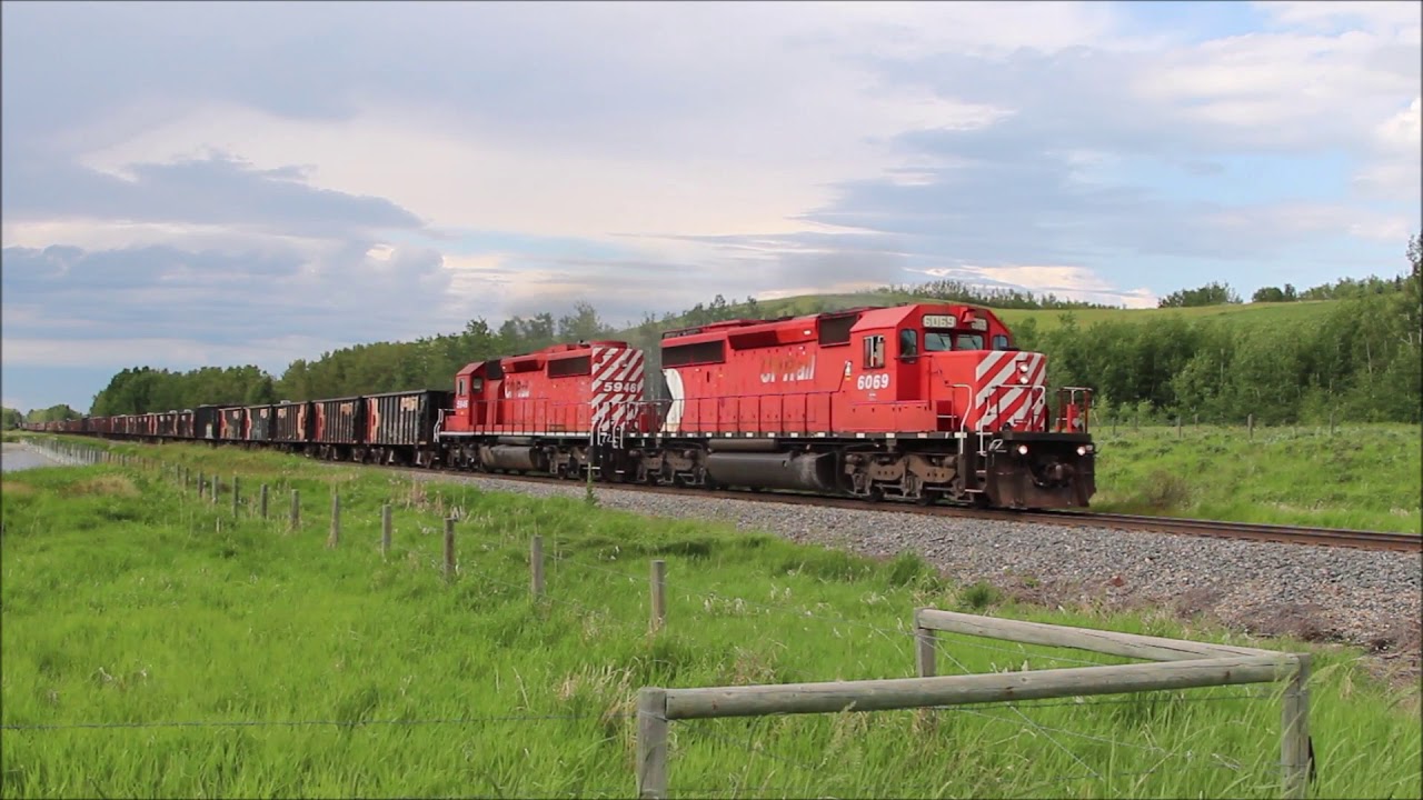 CP 6069 2BAL at Mile 100 Aldersyde Sub - YouTube