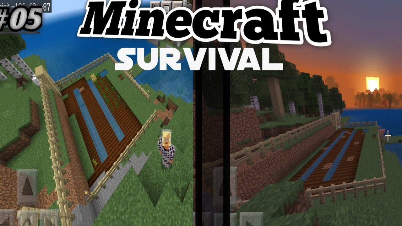 selesai menanam Pari dgn biji-biji di game Minecraft Part 5#cahyo1820 #minecraft #survival - YouTube