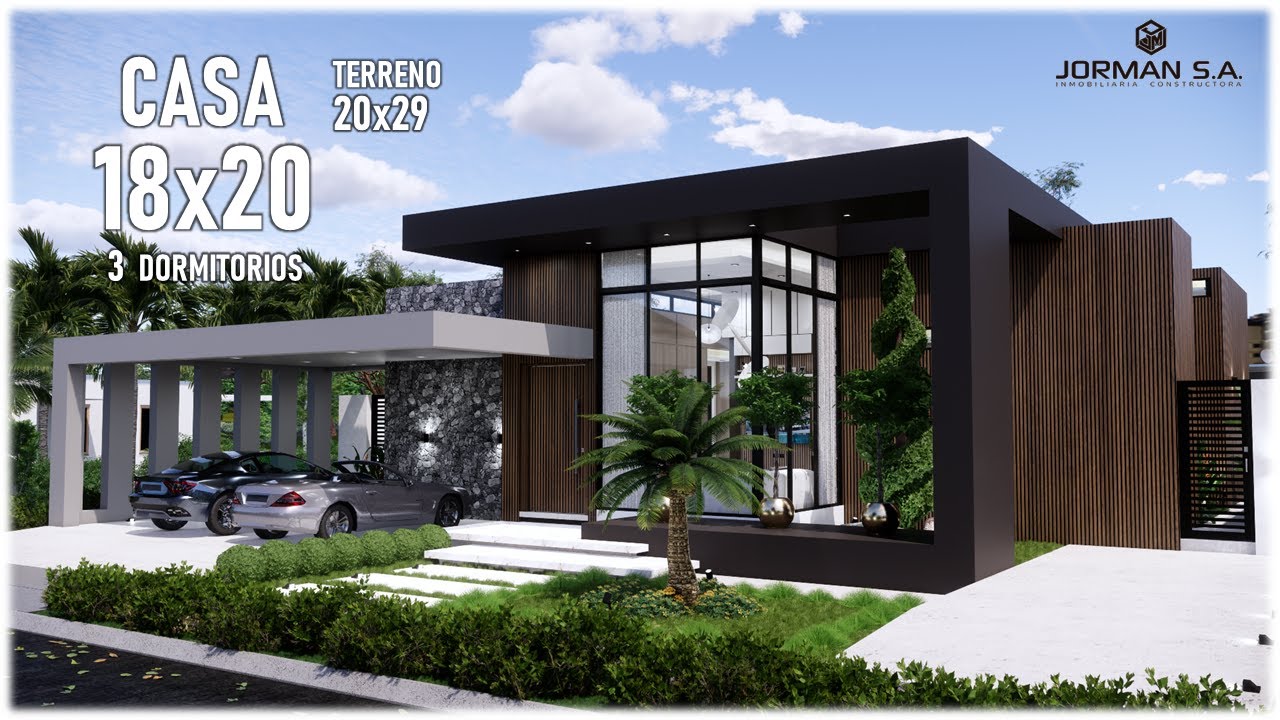 Modern House Design |18x20m 1 Storey | 3 Bedrooms Family Home - YouTube