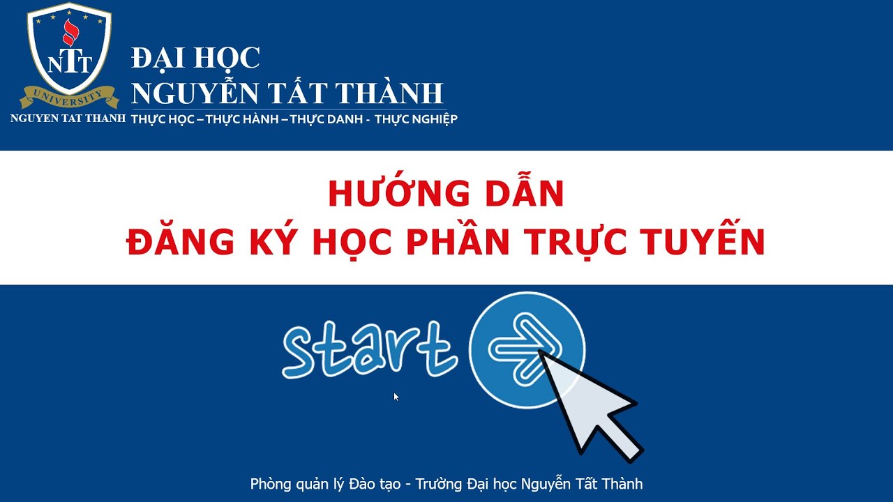 01. HƯỚNG DẪN SINH VIÊN NTTU ĐĂNG KÝ HỌC PHẦN TRỰC TUYẾN - YouTube