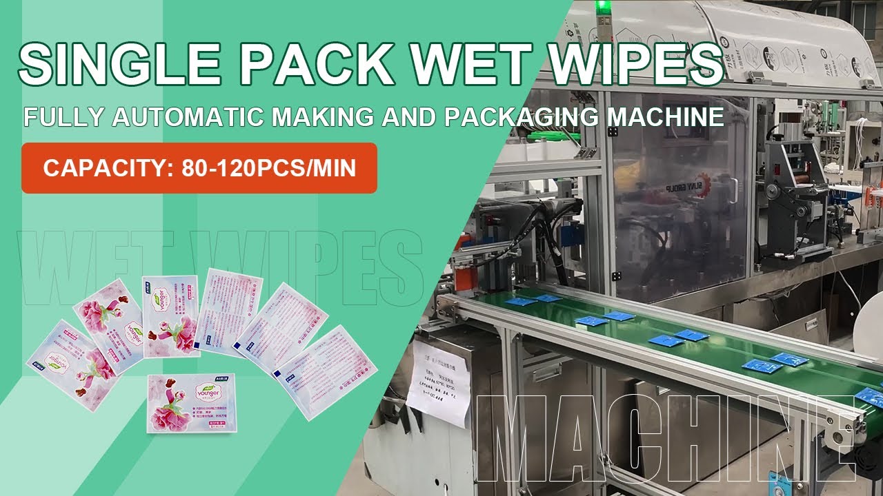 Single Pack Wet Wipes, Moist Towelette Making Machine - YouTube