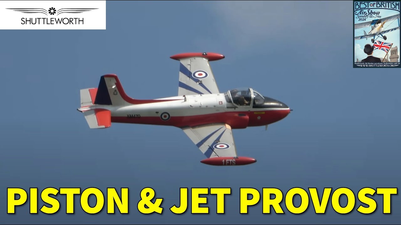 Piston Provost & Jet Provost - Old Warden - YouTube