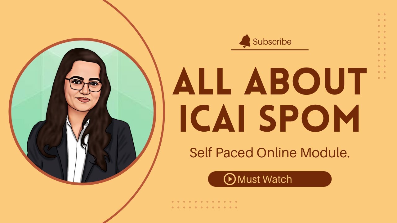 All about ICAI SPOM | ICAI Self Paced Online Module | - YouTube