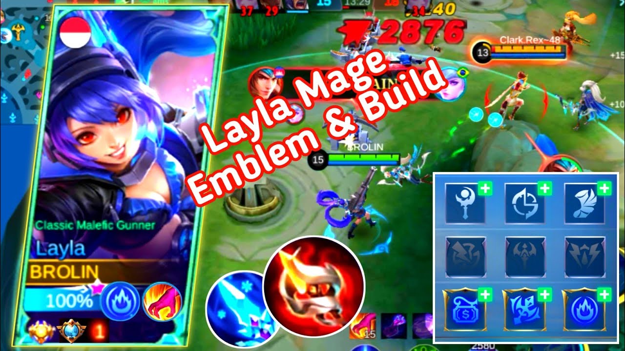 Layla New Mage Emblem & Build - Build Top 1 Global Layla ~ MLBB - YouTube