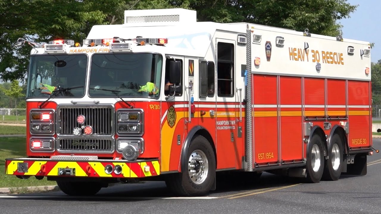 Hampden Township Volunteer Fire Company Rescue 30 Responding 8/15/24 ...