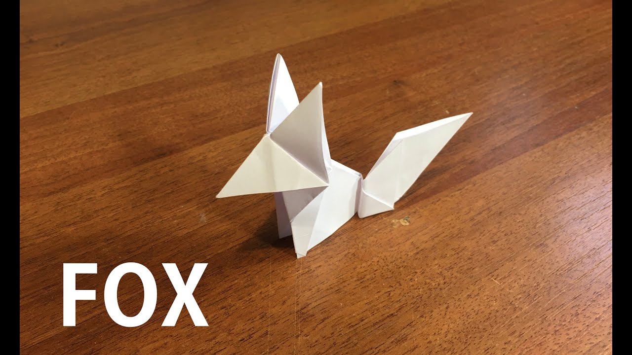 Paper FOX | Easy Origami FOX - tutorial | Paper Craft - YouTube