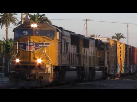 UP 4349 south through Kingsburg - YouTube