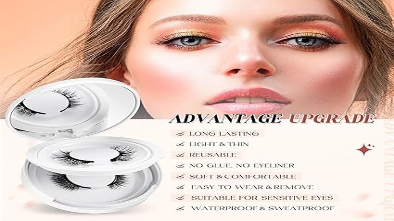 Magnetic Eyelashes Lightweight, Suit for Natural Makeup511 - YouTube