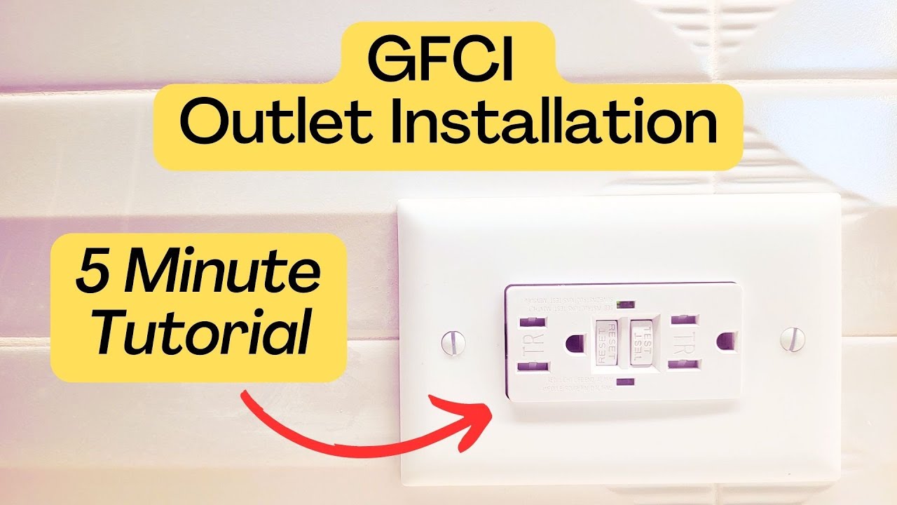GFCI Outlet Installation | Replace EXISTING Outlet - YouTube