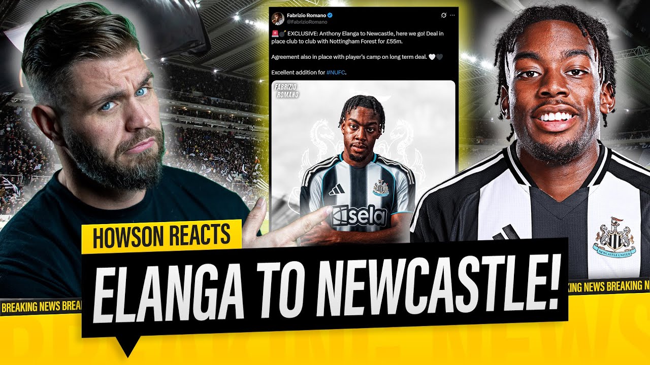 Antony Elanga To Newcastle United! Howson Reacts - YouTube