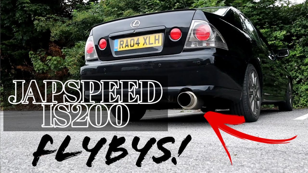 Lexus IS200 Japspeed Exhaust Sounds, Revs and Flybys! - YouTube