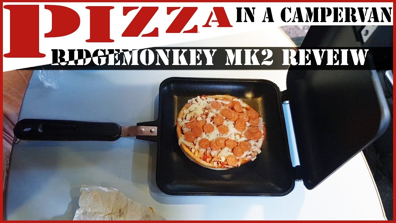 Cooking Pizza in a T5 Campervan | RidgeMonkey MK2 Grill Review and Test ...