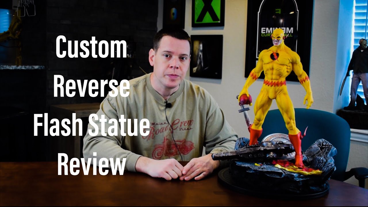 Custom Reverse Flash Statue Review - YouTube
